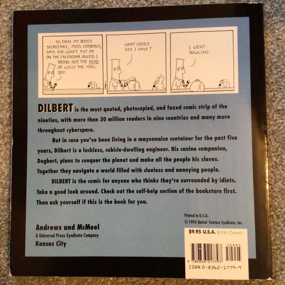 Andrews and McMeel | Accents | Two Dilbert Books Casual Day Has Gone Too Far Bring Me The Head ...